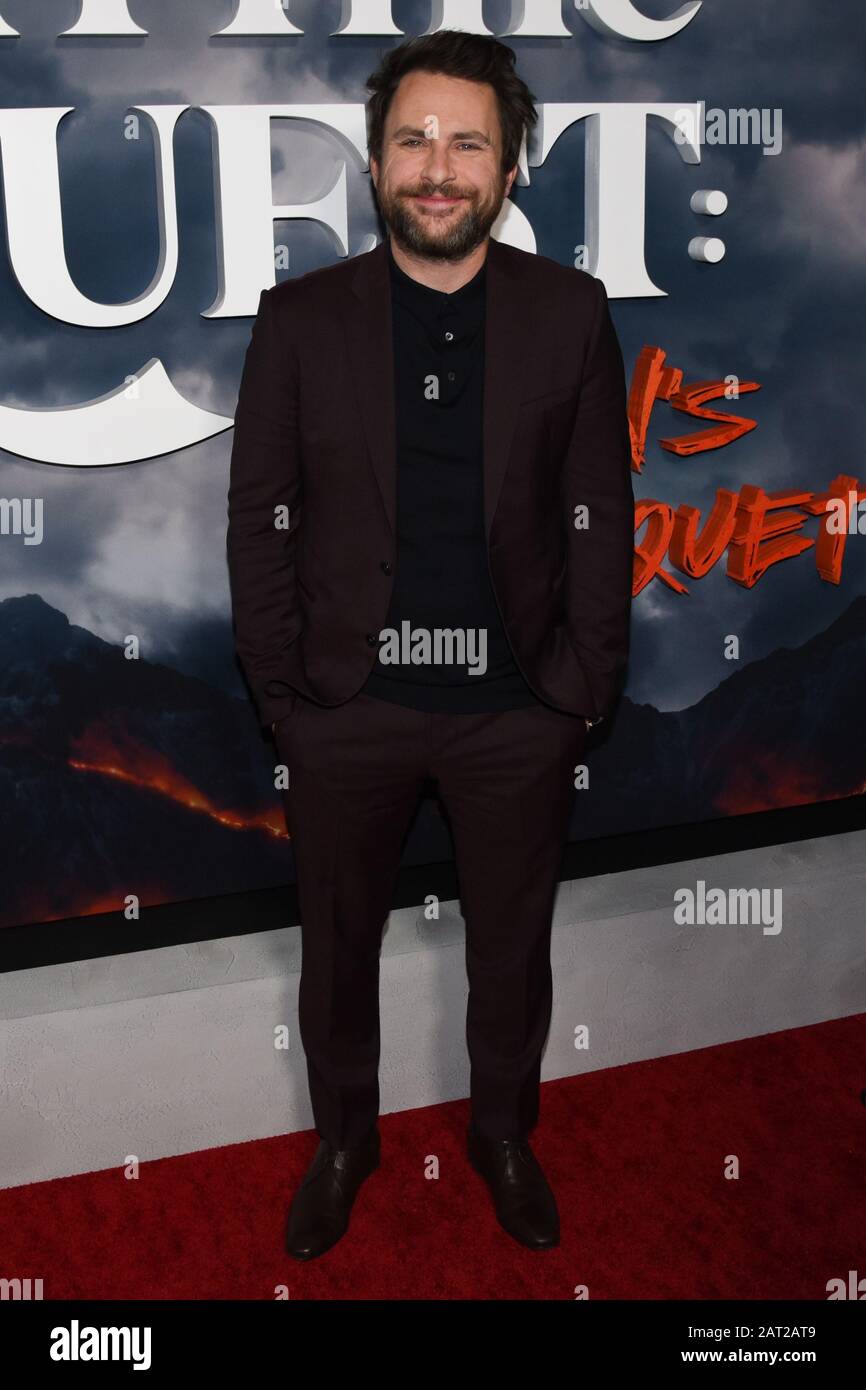 January 29, 2020, Hollywood, CA, USA: Charlie Day attends the Premiere ...