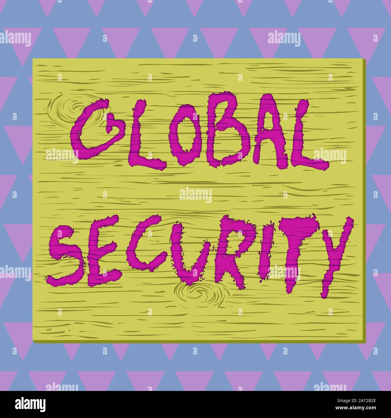 Conceptual hand writing showing Global Security. Concept meaning ...