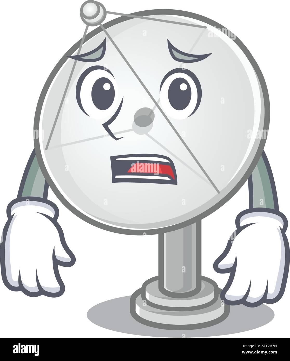 A picture of satellite dish showing afraid look face Stock Vector Image ...