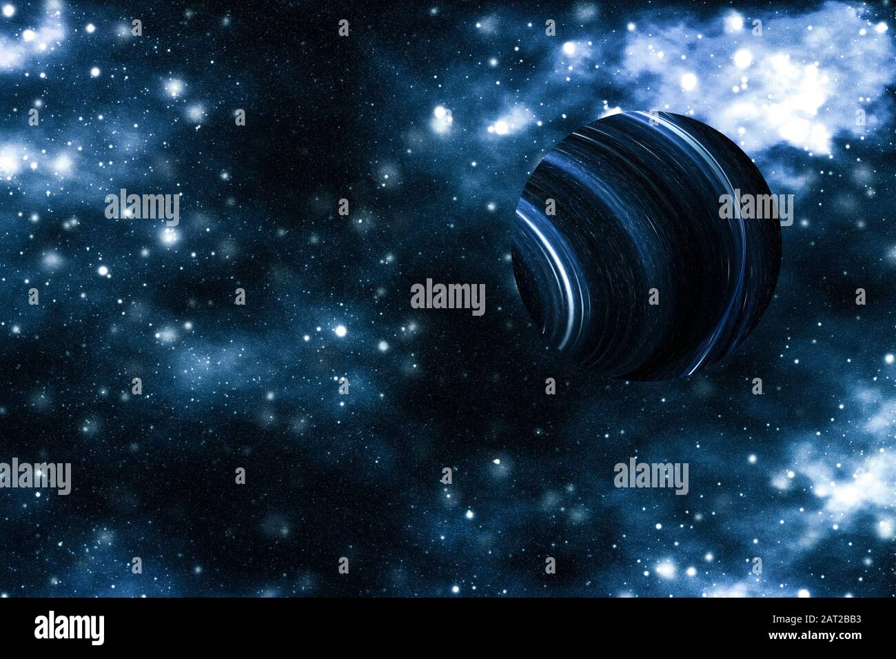 Discovery in astronomy, cosmic abstract and future technology concept ...