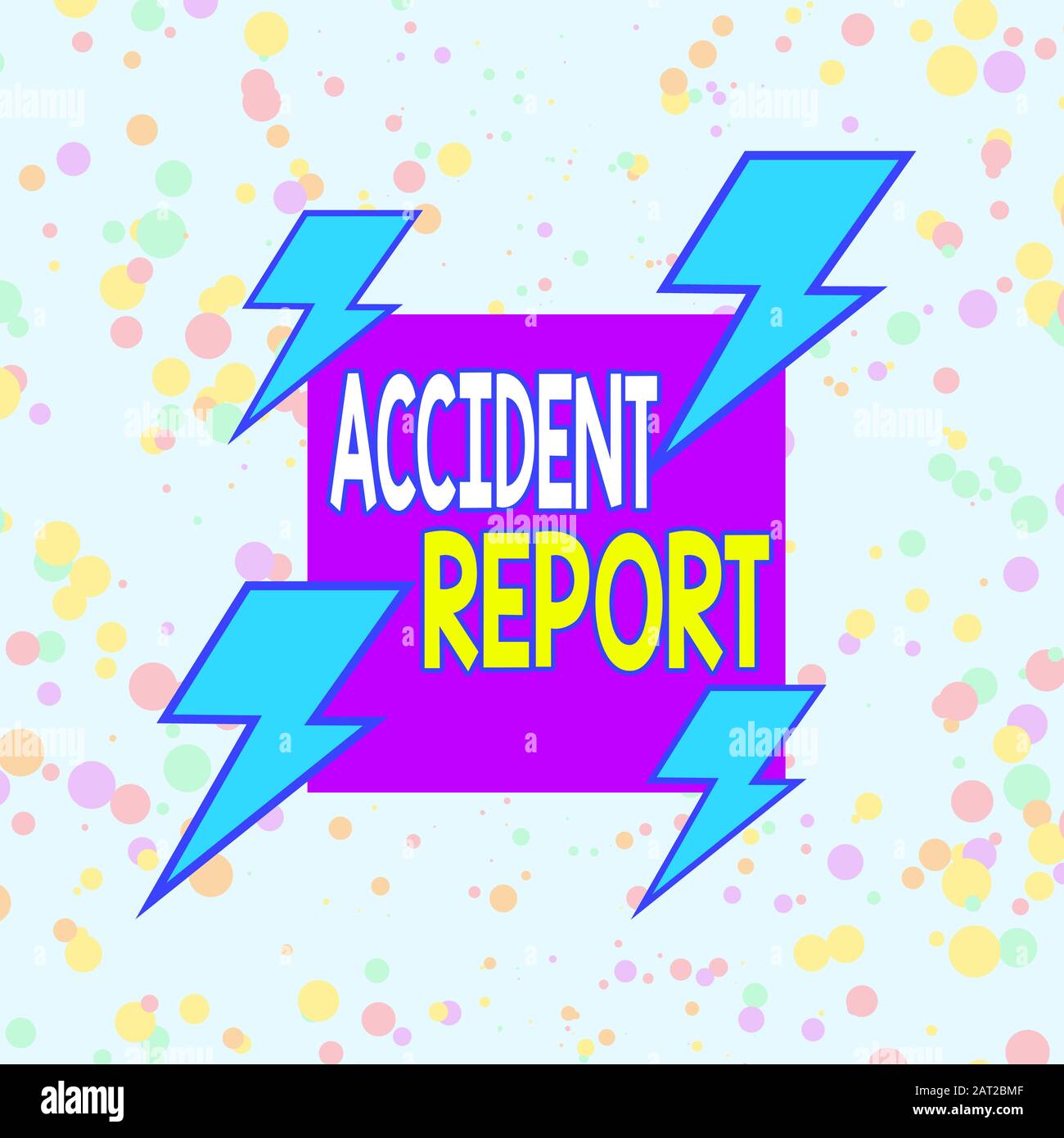 Handwriting text writing Accident Report. Conceptual photo formal ...