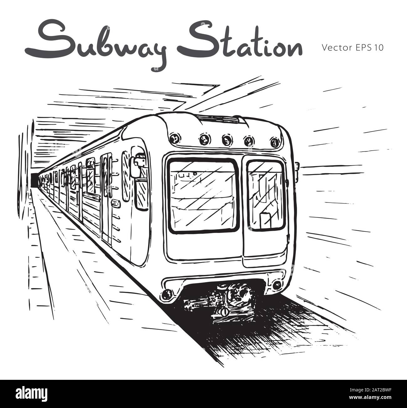 Perspective Drawing Train Stock Photos & Perspective Drawing Train ...