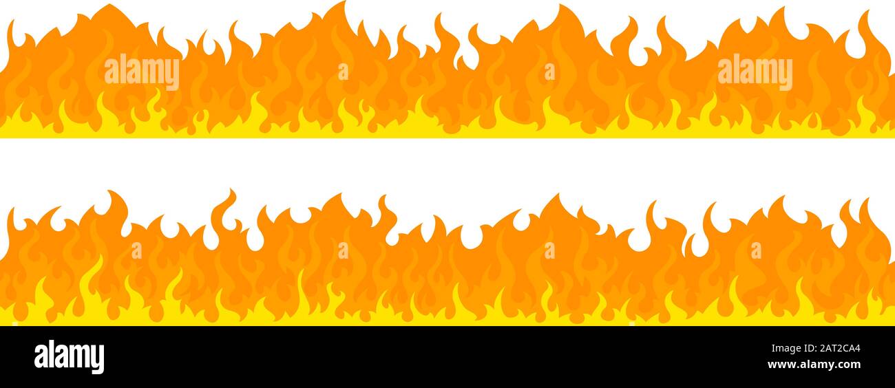 Fire flame frame borders Stock Vector Image & Art - Alamy
