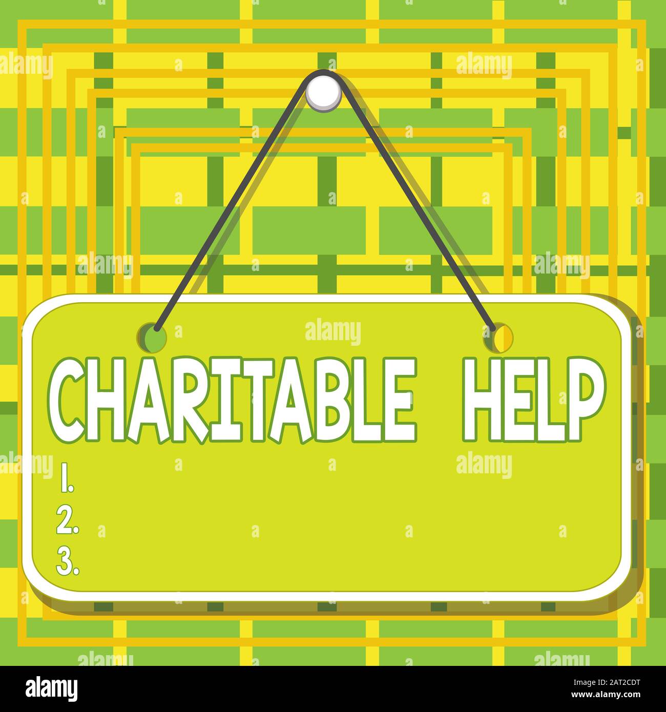 Text sign showing Charitable Help. Business photo text system of giving ...