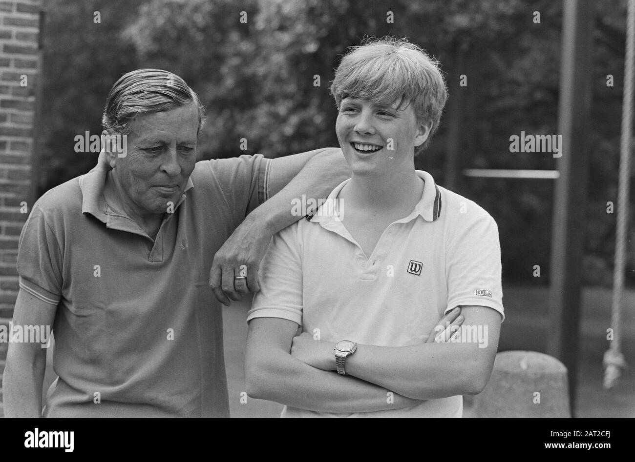 Photo-hour Royal family; Prince Claus and Prince Willem Alexander ...