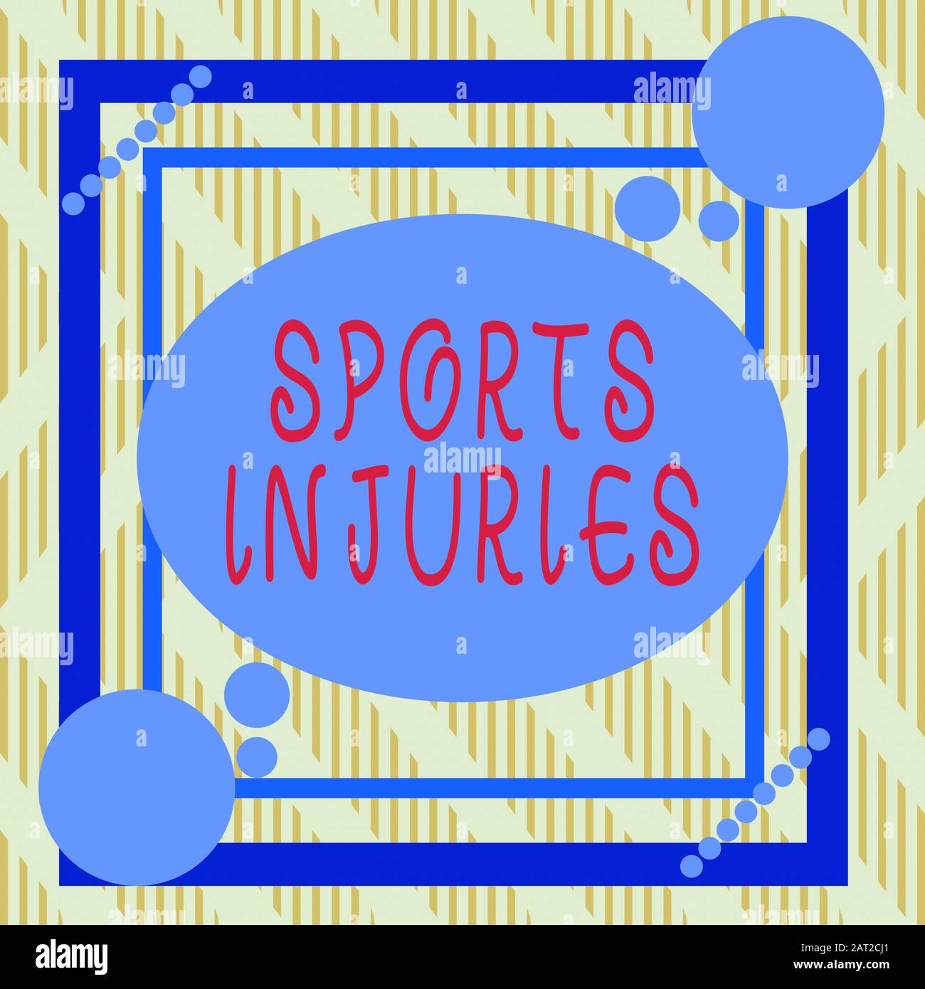 Text sign showing Sports Injuries. Business photo showcasing kinds of ...
