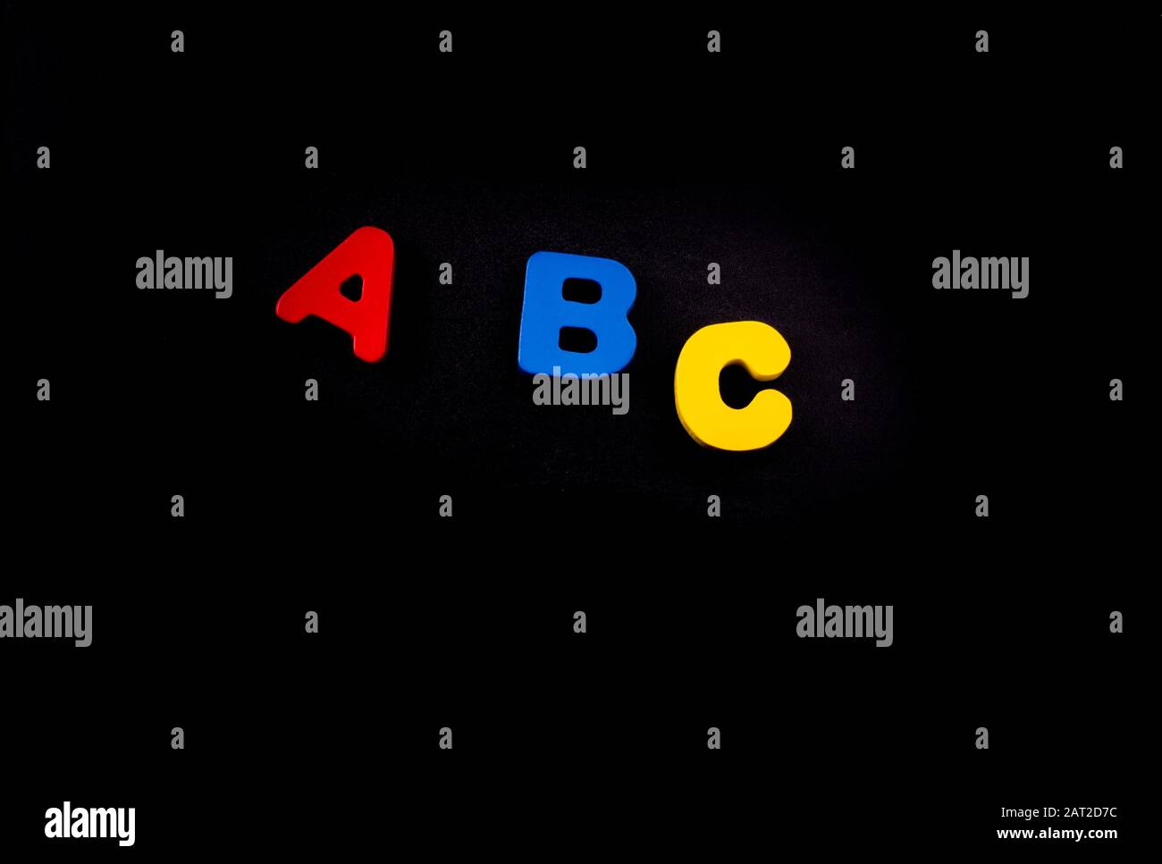 Colorful ABC Letters of Alphabet made of wood Stock Photo - Alamy