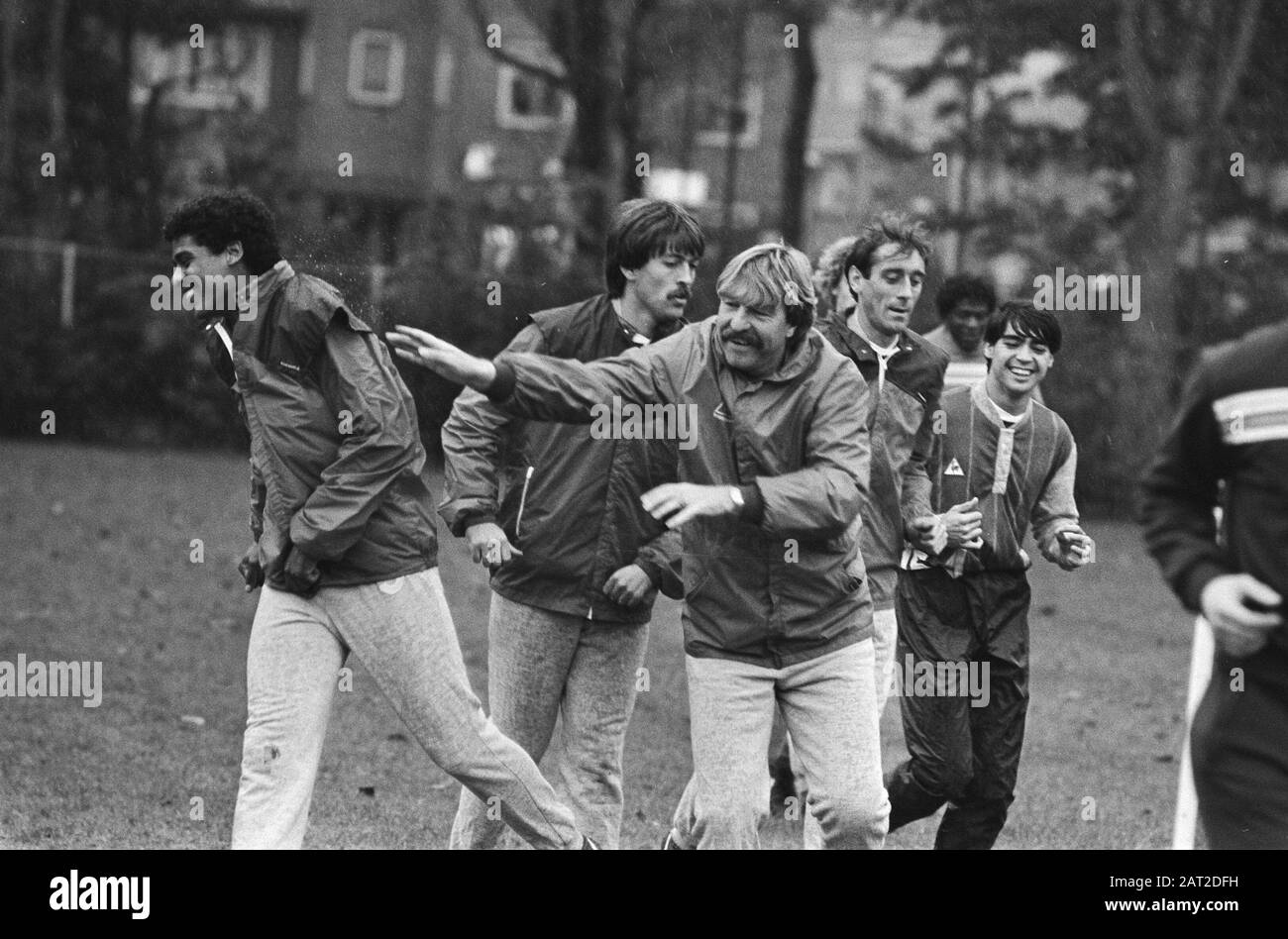 Frank Rijkaard, Felix Gasselich, Aad de Mos, Walter Meeuws and Sonny ...
