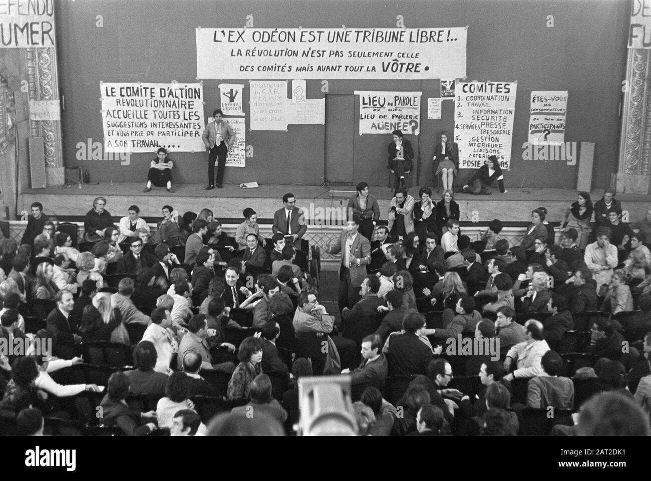 France. Theater Odeon occupied by students Date: May 28, 1968 Location ...