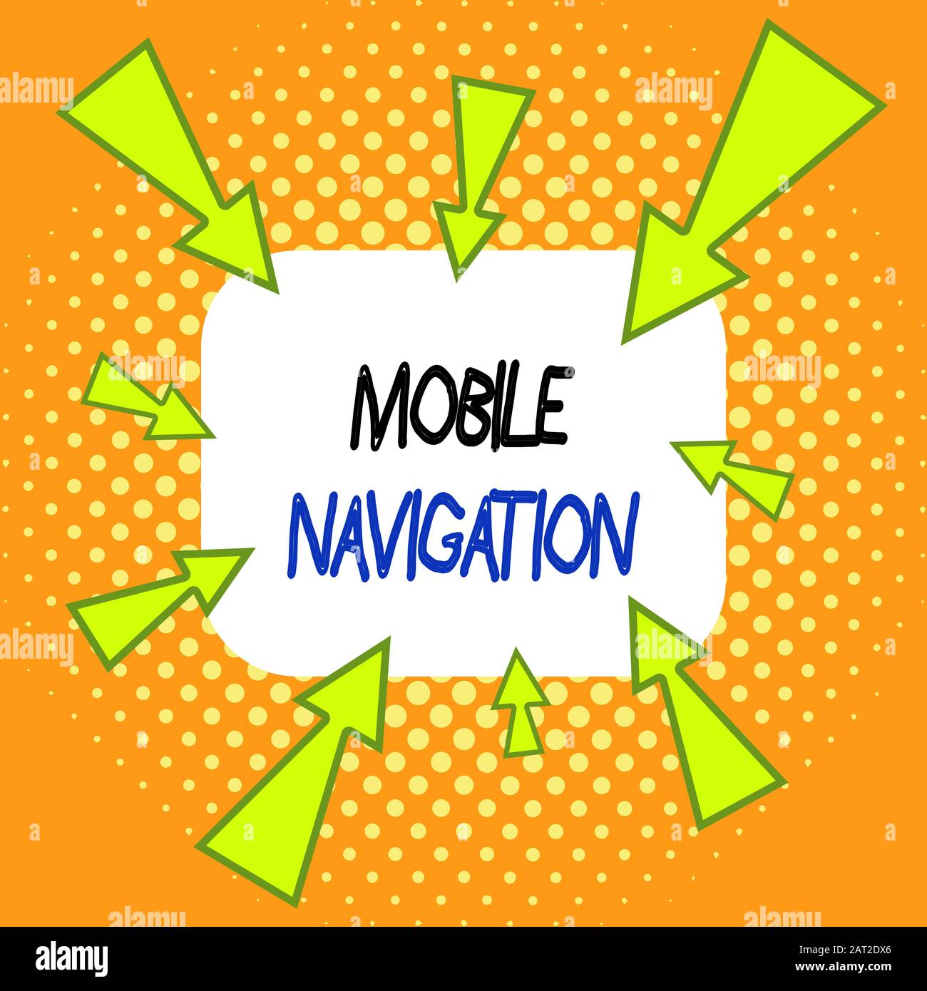 Handwriting text writing Mobile Navigation. Conceptual photo graphical ...