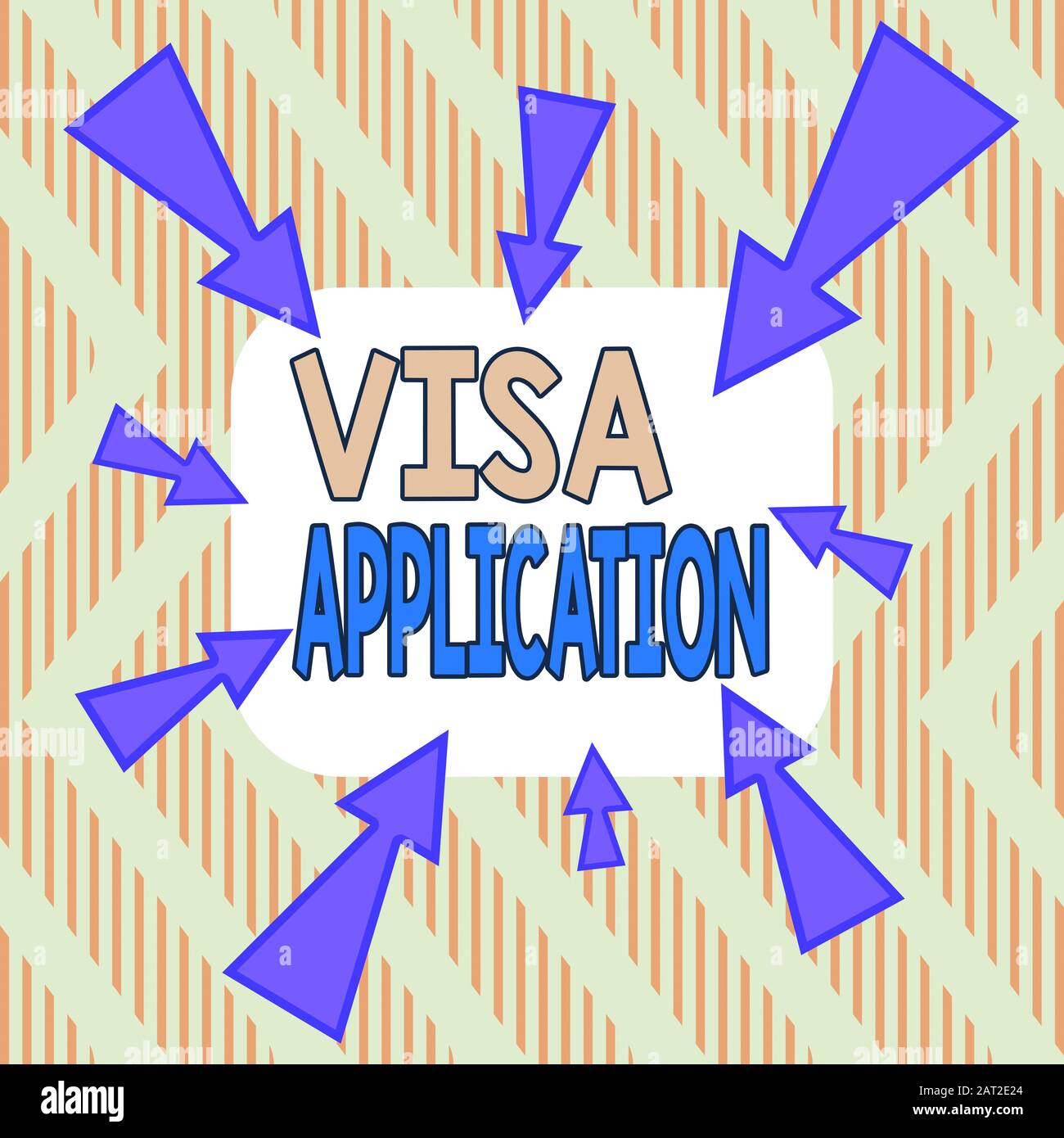 Word writing text Visa Application. Business photo showcasing an ...