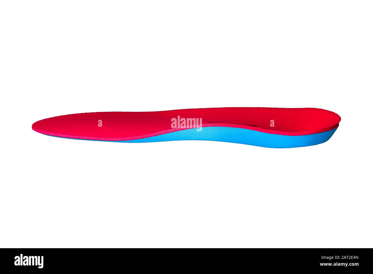 Orthopedic insoles medical two-tone foot correction on a white ...