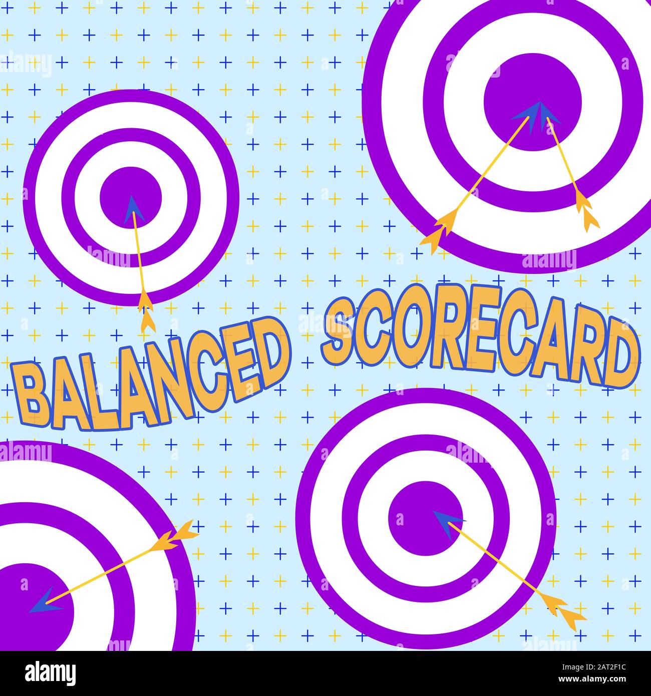 Text sign showing Balanced Scorecard. Business photo showcasing a ...