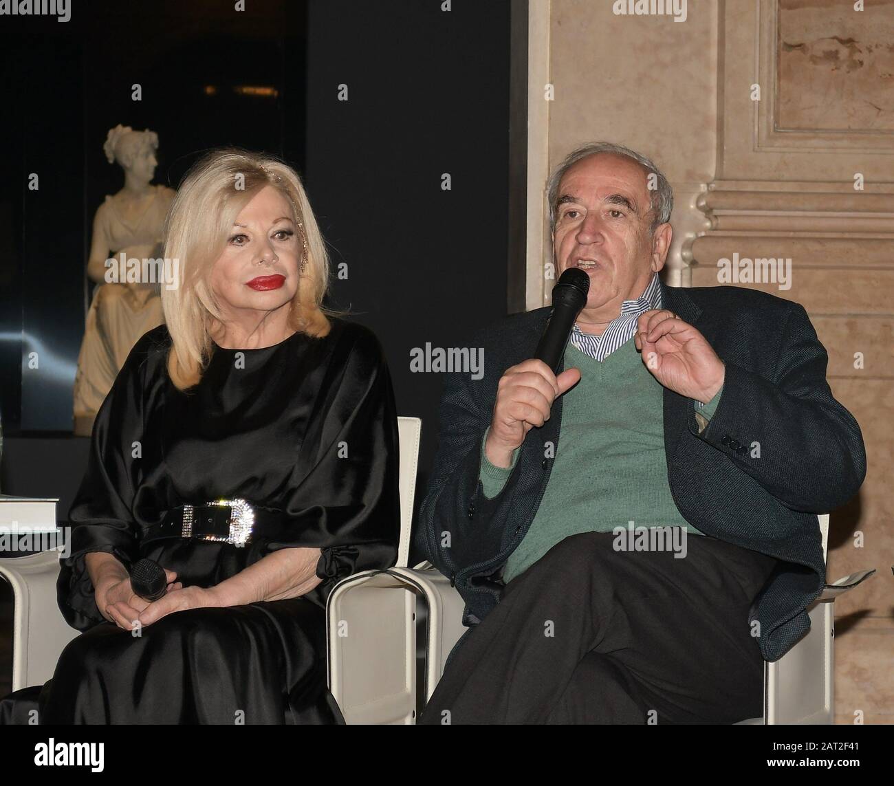 Milan, Italy Sandra Milo at the presentation of Federico Fellini's Book of Dreams with Sergio ...