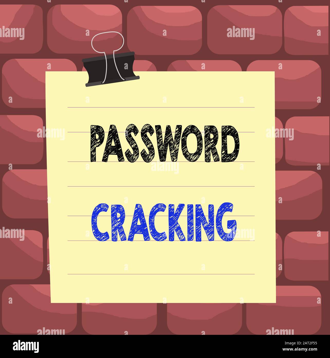 Handwriting text Password Cracking. Conceptual photo measures used to ...