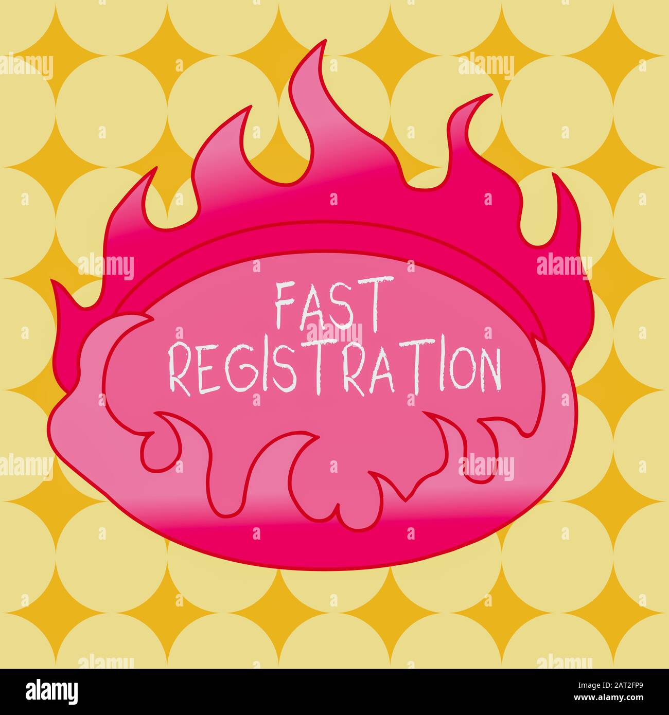Writing note showing Fast Registration. Business concept for Quick ...