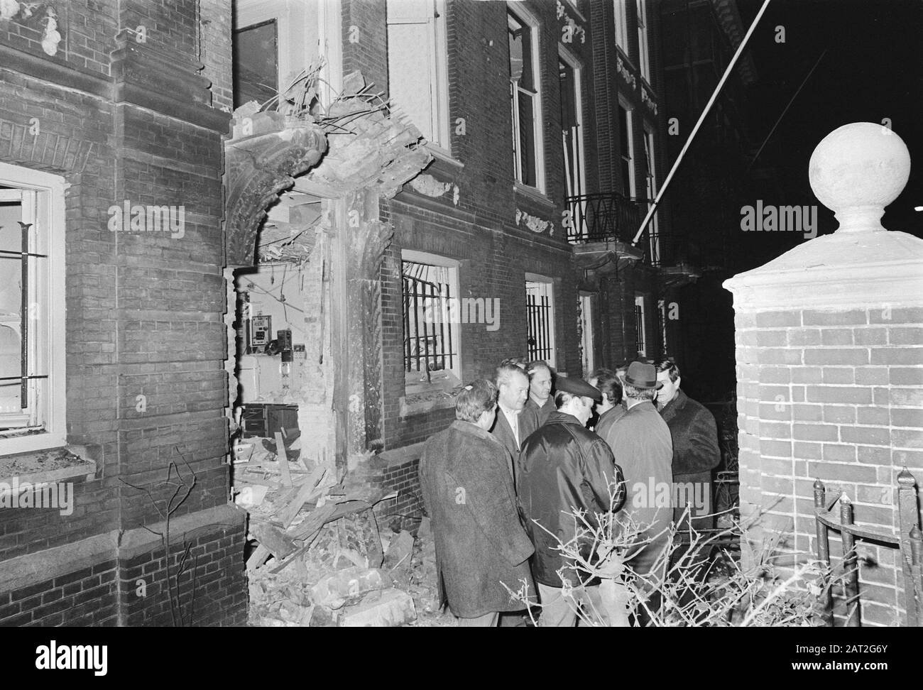 Explosion of a bomb in the building of the Russian Building after the ...