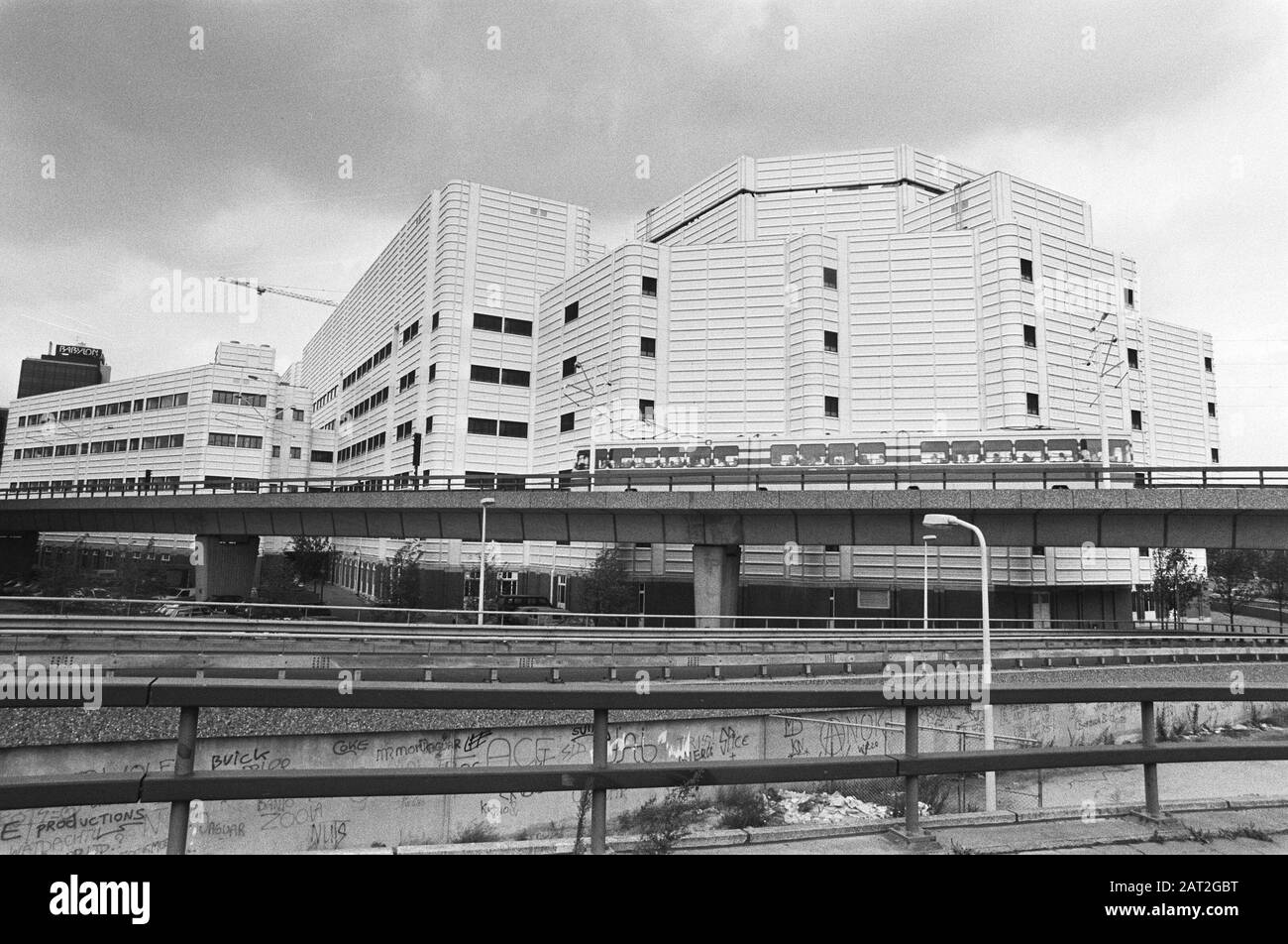 Exterior of the new building of the Royal Library in The Hague ...
