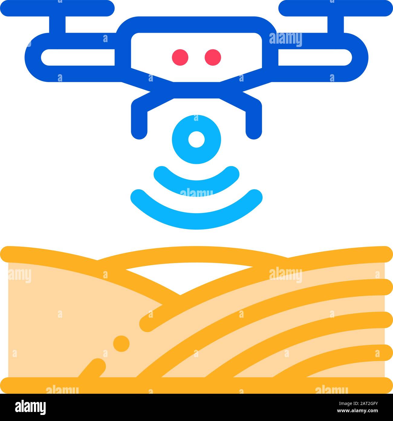 Drone Wi-Fi Signal Icon Vector Outline Illustration Stock Vector Image ...