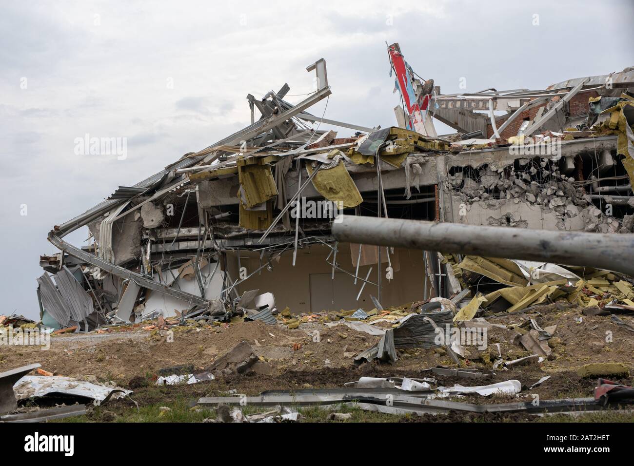 Destroyed building, can be used as demolition, earthquake, bomb ...