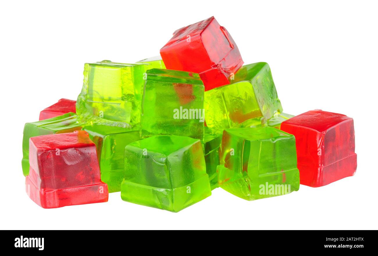 Red jello cubes hi-res stock photography and images - Alamy