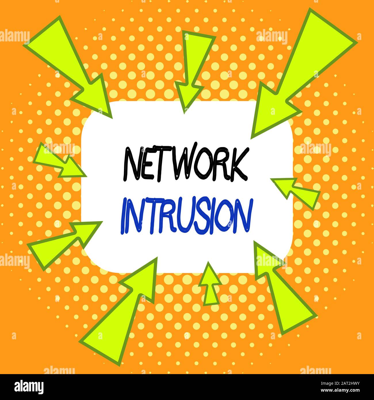 Handwriting text writing Network Intrusion. Conceptual photo device or ...