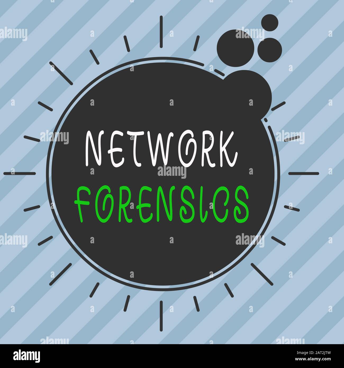 Writing Note Showing Network Forensics Business Concept For Monitoring And Analysis Of Computer