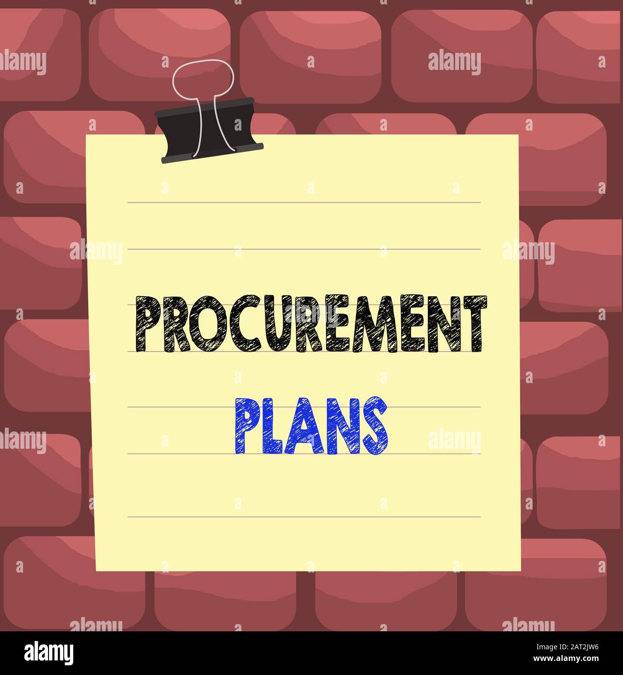 Handwriting text Procurement Plans. Conceptual photo determining the ...