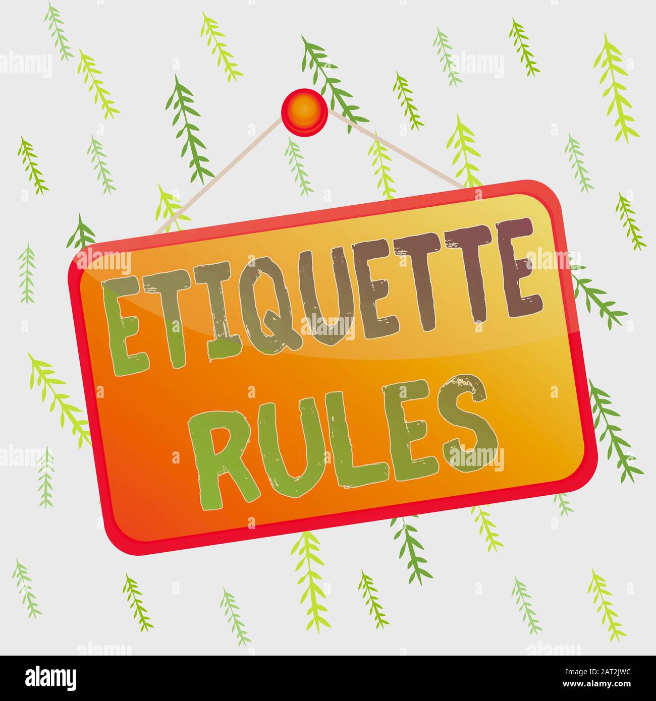 Handwriting text Etiquette Rules. Conceptual photo customs that control ...