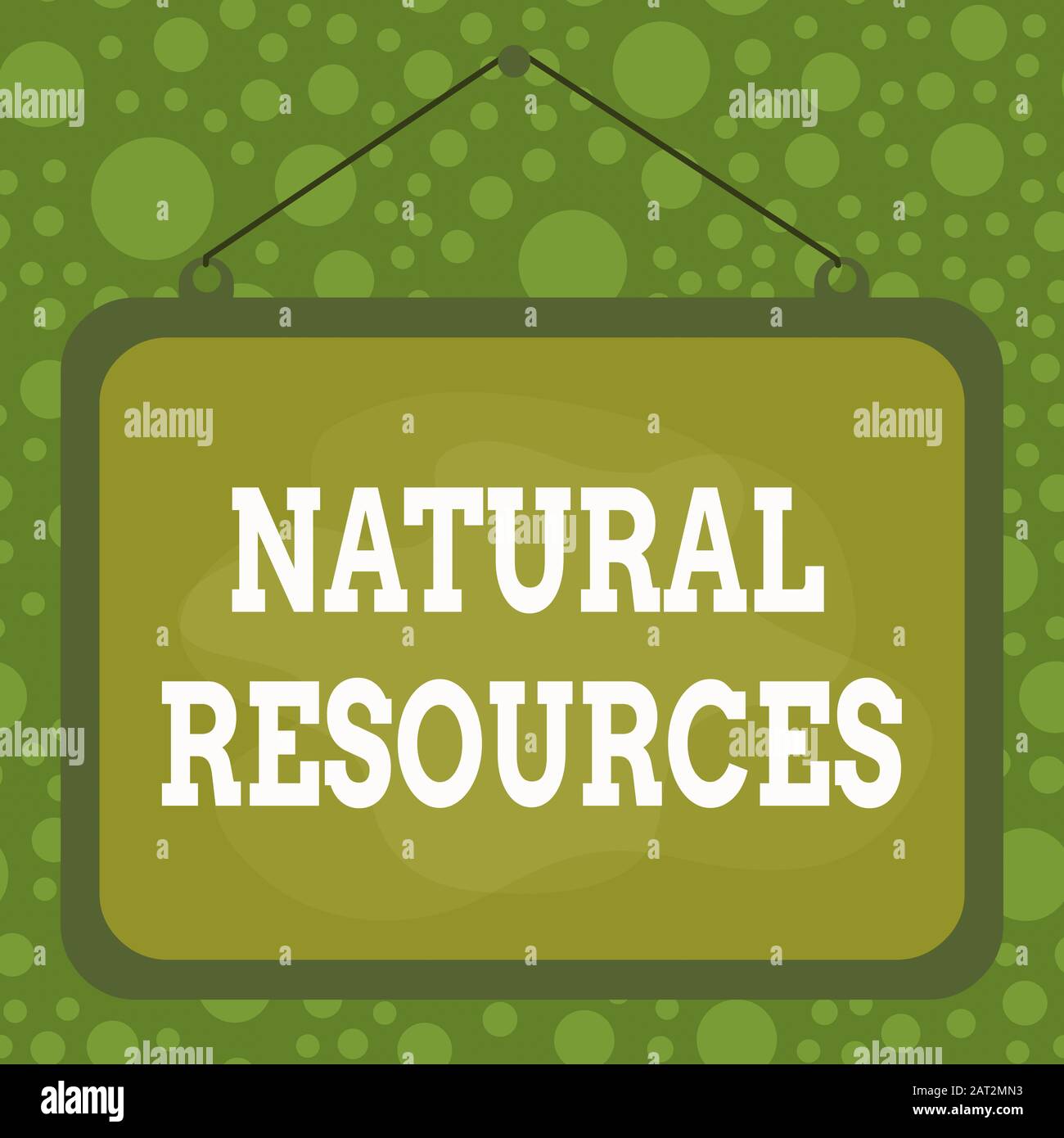 Text sign showing Natural Resources. Business photo text materials that ...