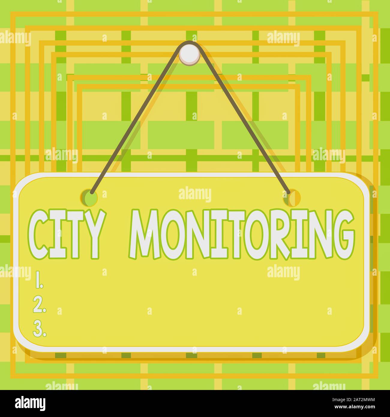 Text sign showing City Monitoring. Business photo text indicator level ...