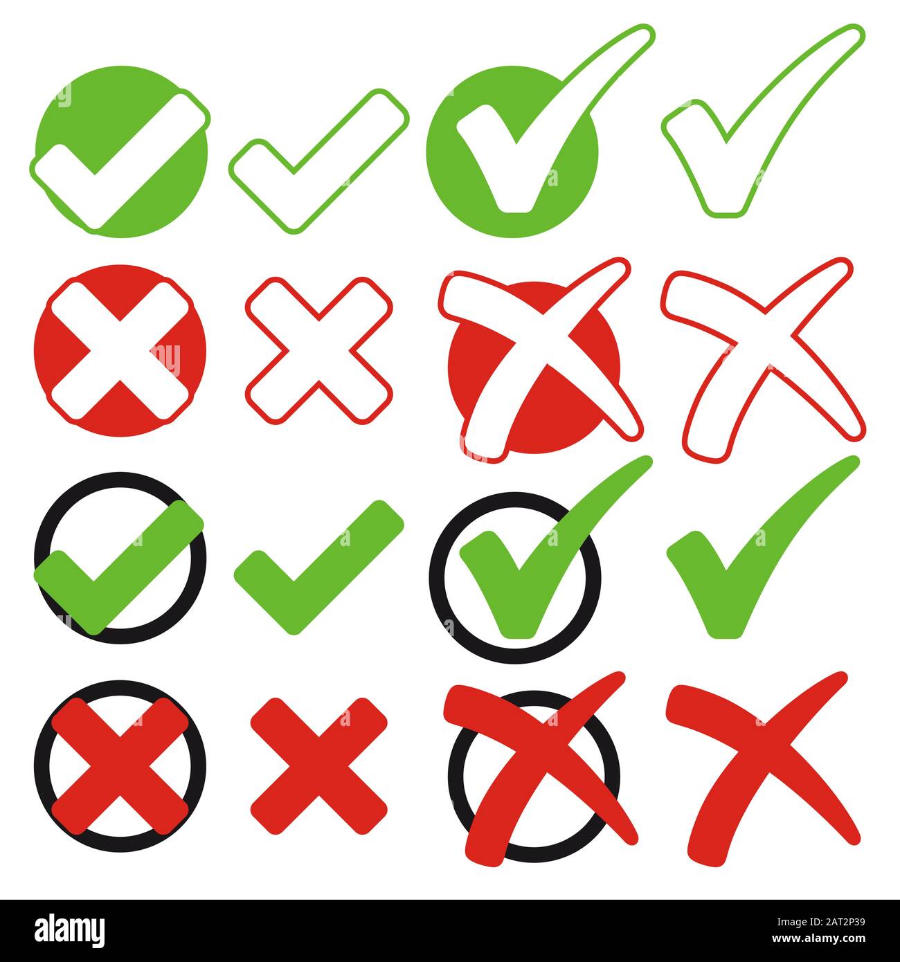 Check icon collection Stock Vector Images - Alamy