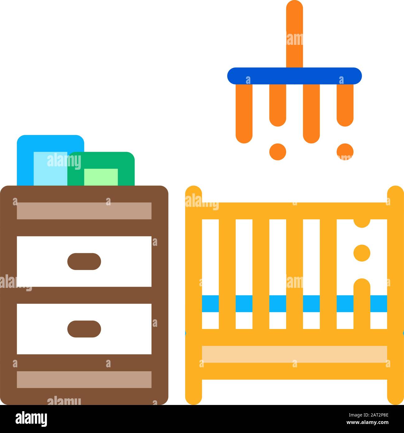 Children Room Icon Vector Outline Illustration Stock Vector Image & Art ...