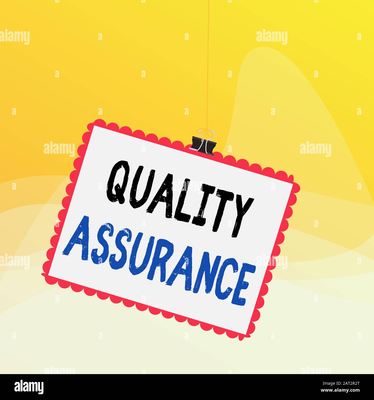 Writing note showing Quality Assurance. Business concept for preventing ...