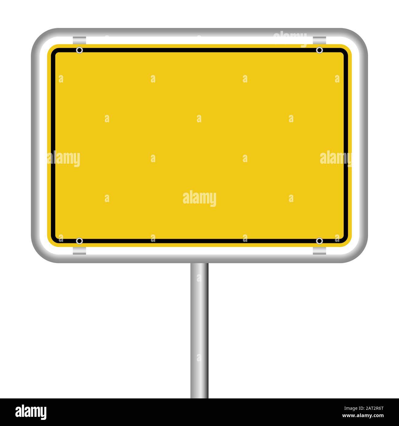 german town sign colored yellow with free copy space vector file Stock ...