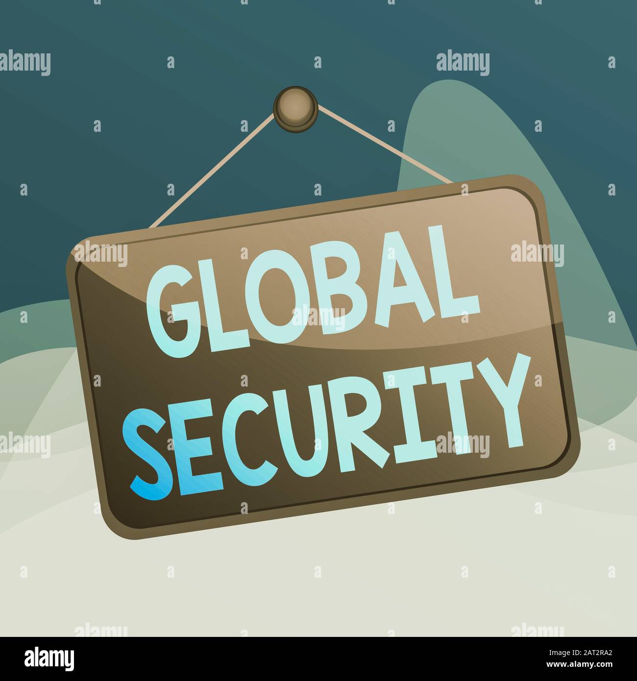 Writing Note Showing Global Security Business Concept For Protection