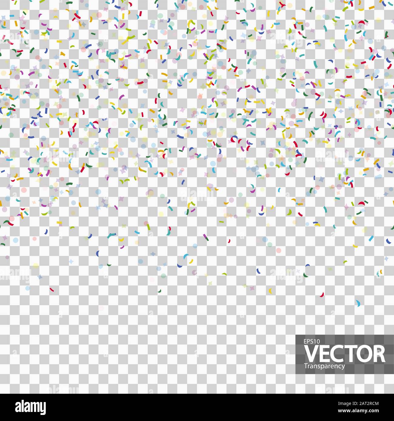 seamless background with different colored confetti for party time with ...