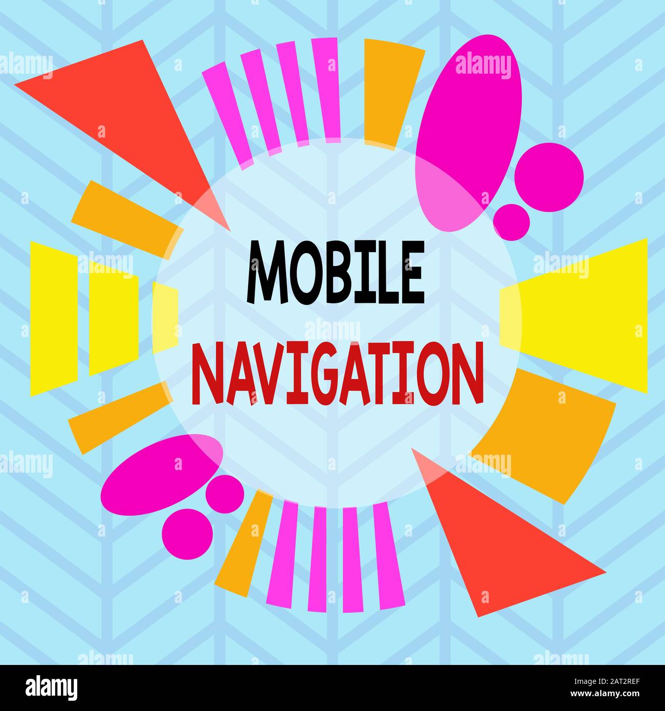 Conceptual hand writing showing Mobile Navigation. Concept meaning ...