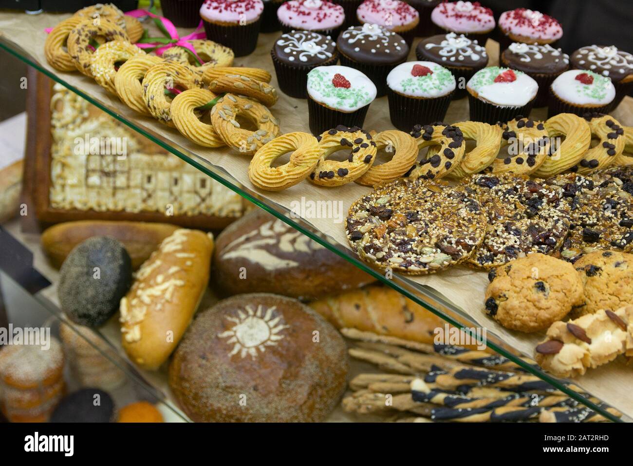 Buns display hi-res stock photography and images - Alamy