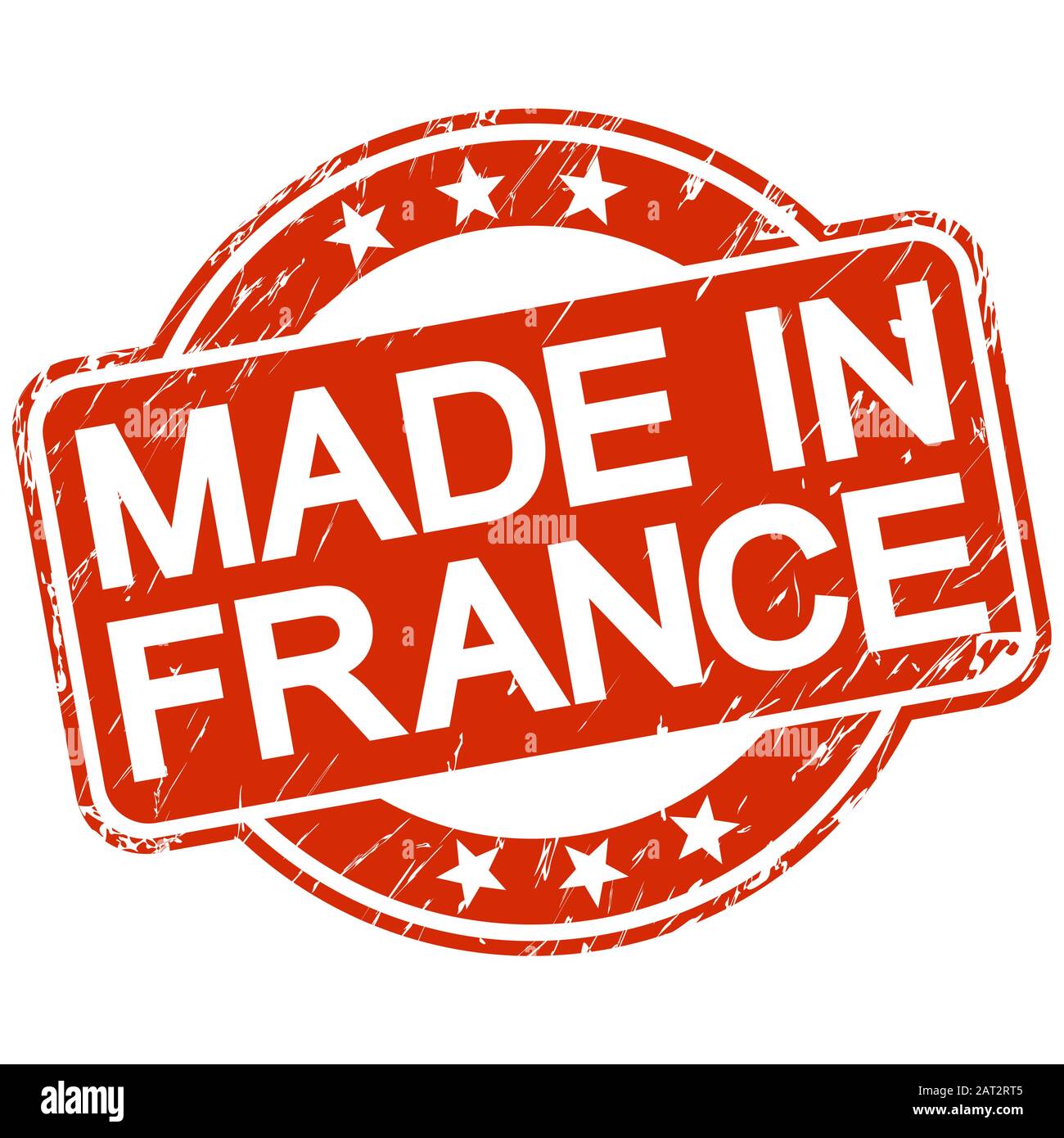 High red round grunge Stock Vector Images - Alamy