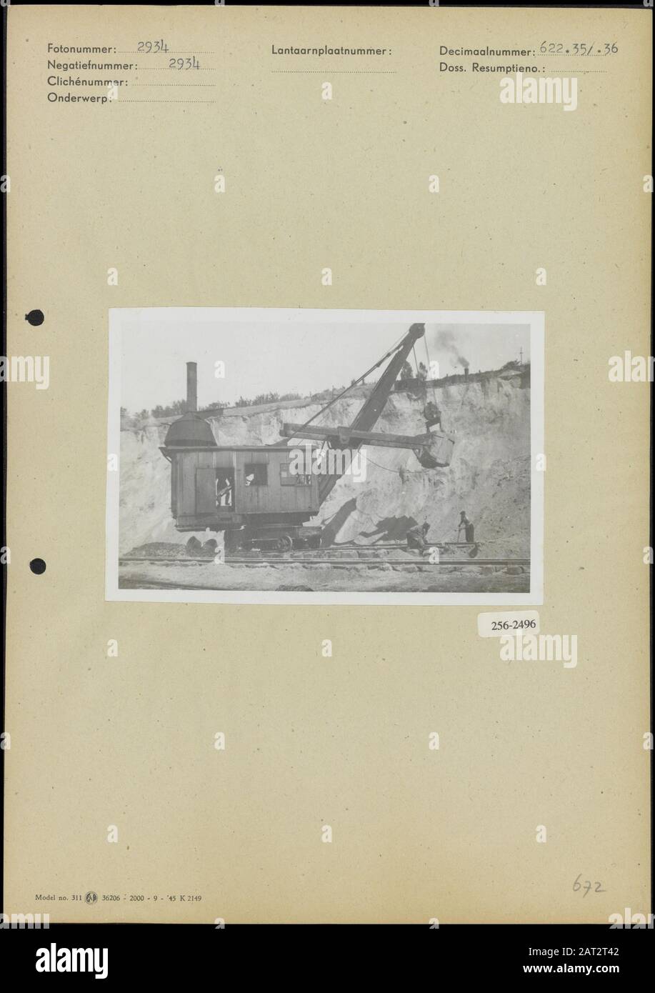 Quarries Excavator in a marl quarry Date: undated Keywords: excavations ...