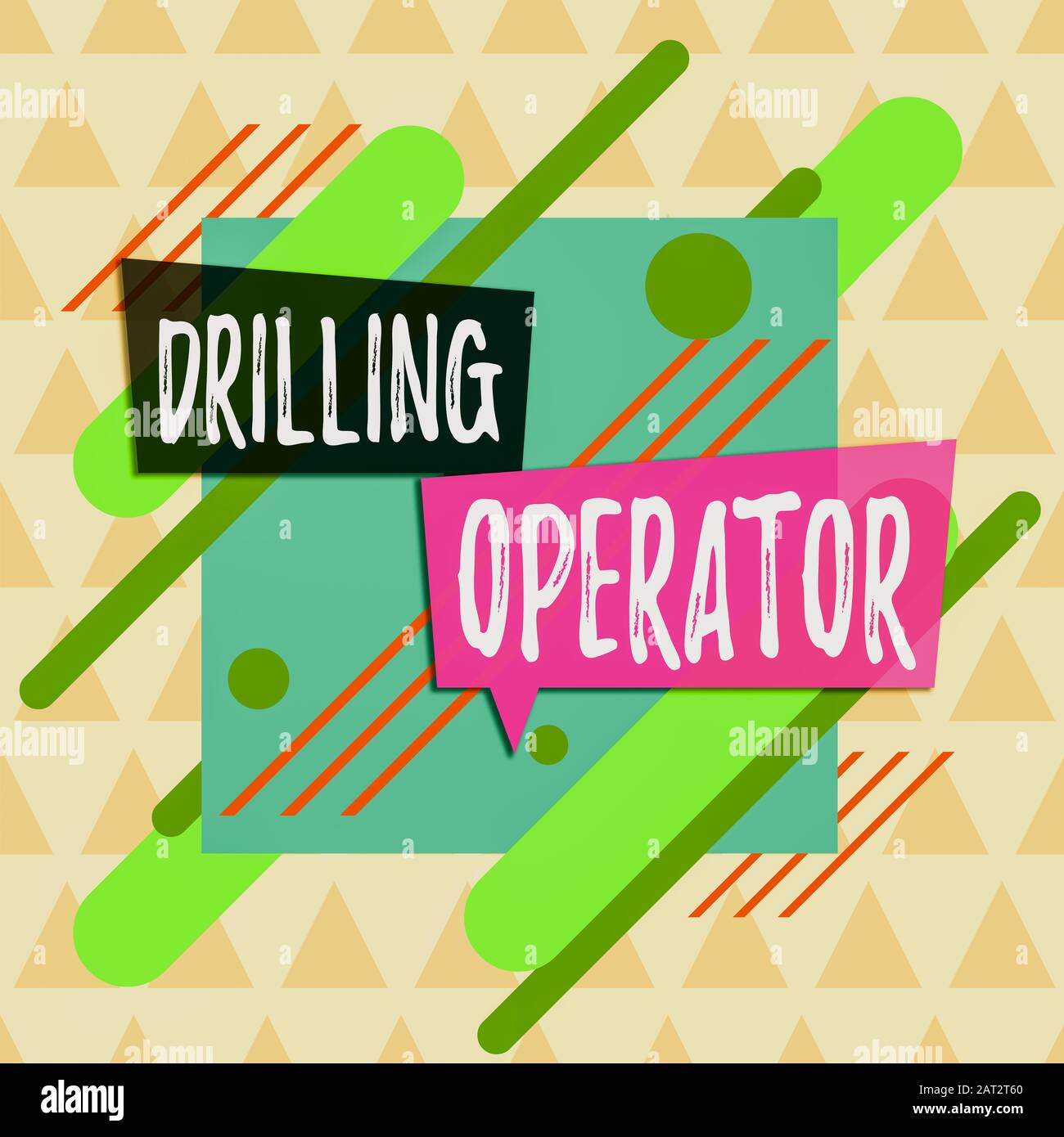 Text sign showing Drilling Operator. Business photo showcasing someone ...