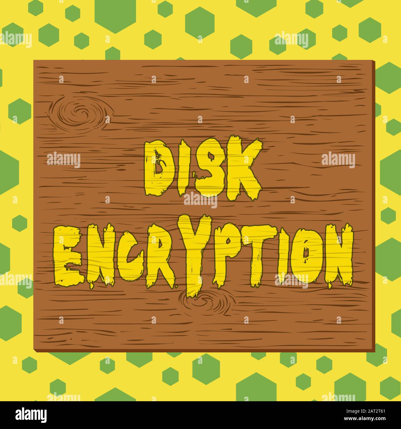 Text sign showing Disk Encryption. Business photo showcasing the ...