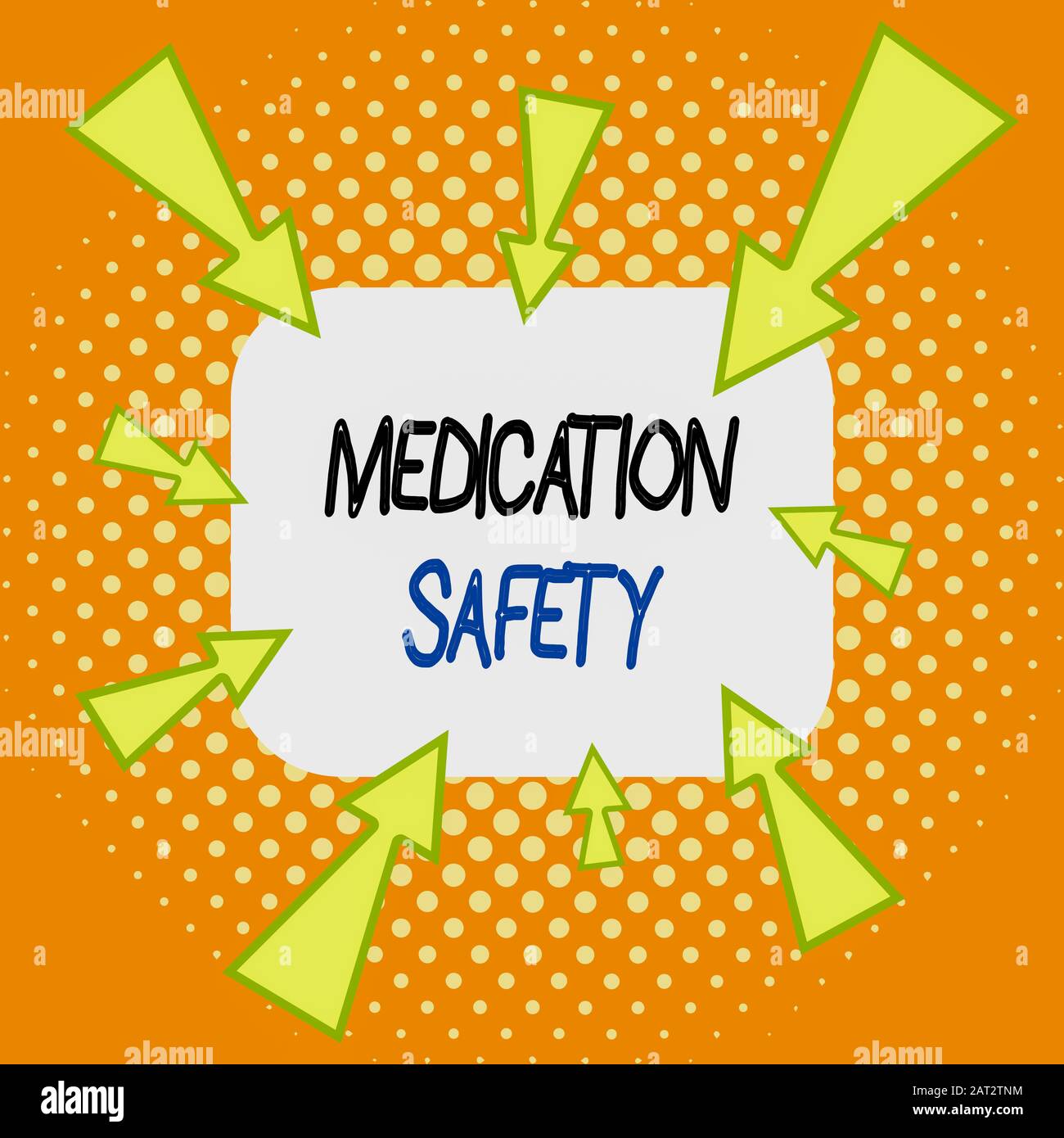 Handwriting text writing Medication Safety. Conceptual photo freedom ...