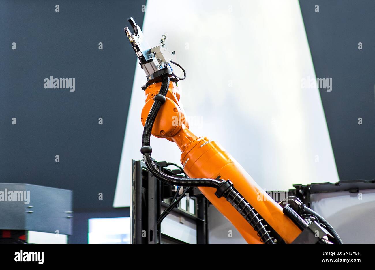 Augmented reality for industry concept. Robotic and Automation system ...