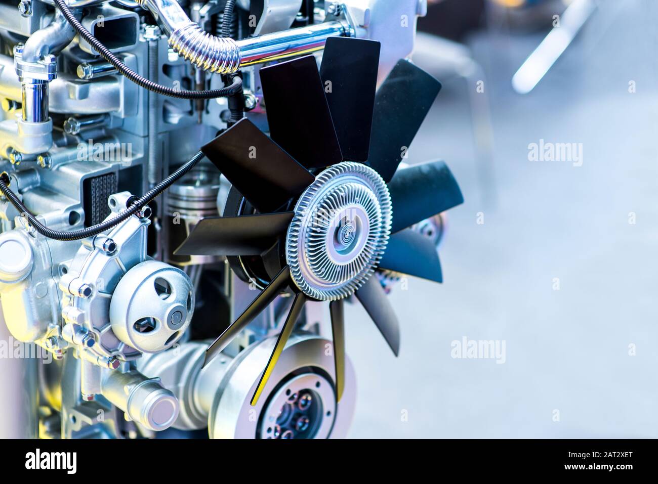 Modern diesel engine used on marine industry closeup Stock Photo - Alamy