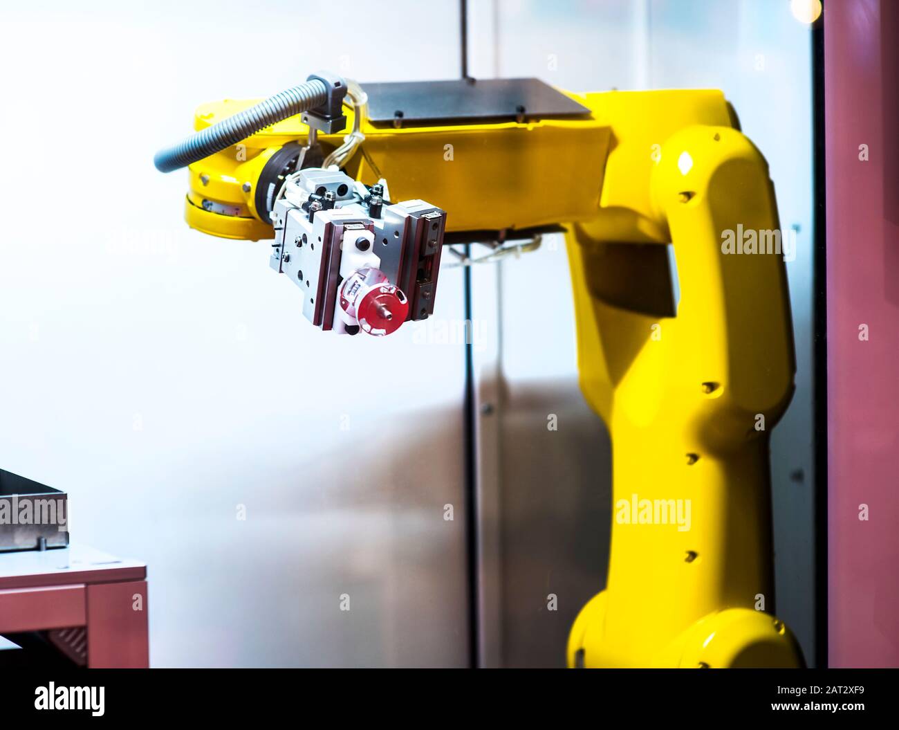 Augmented reality for industry concept. Robotic and Automation system control application on ...