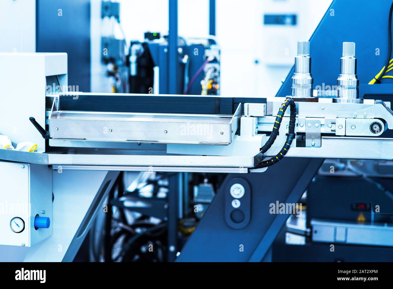 fragment of the industrial machine.Inside in factory Stock Photo - Alamy