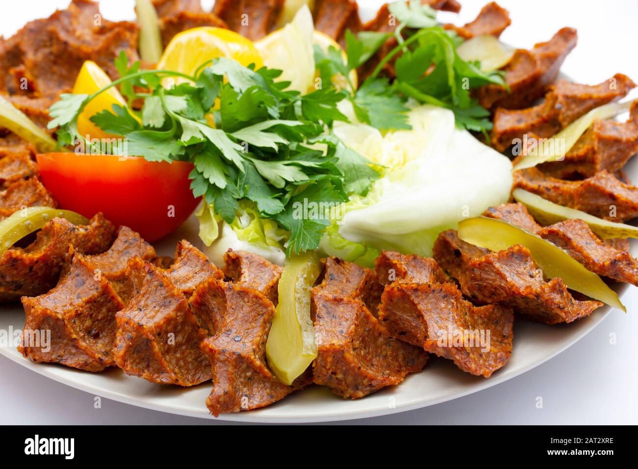 Raw kofta (Cig Kofte) - Turkish Food Stock Photo - Alamy