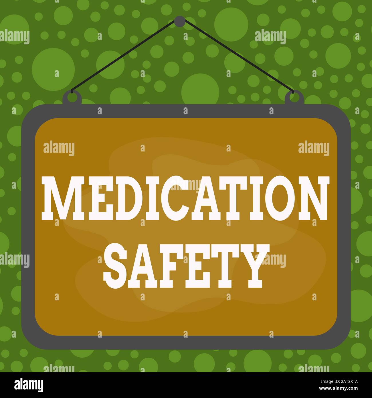 Text sign showing Medication Safety. Business photo text freedom from ...